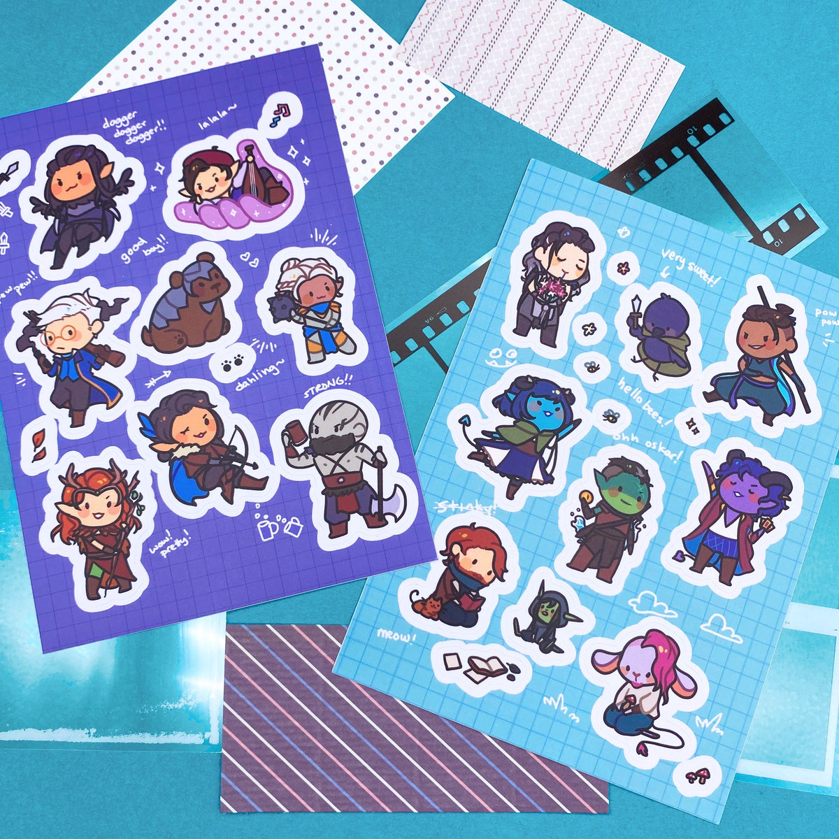 Critical Role Sticker Sheets – sad cat jazz